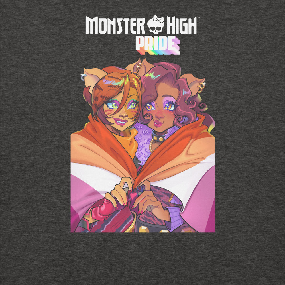 Monster High Pride Toralei & Clawdeen Grey Sweatshirt – Mattel Creations