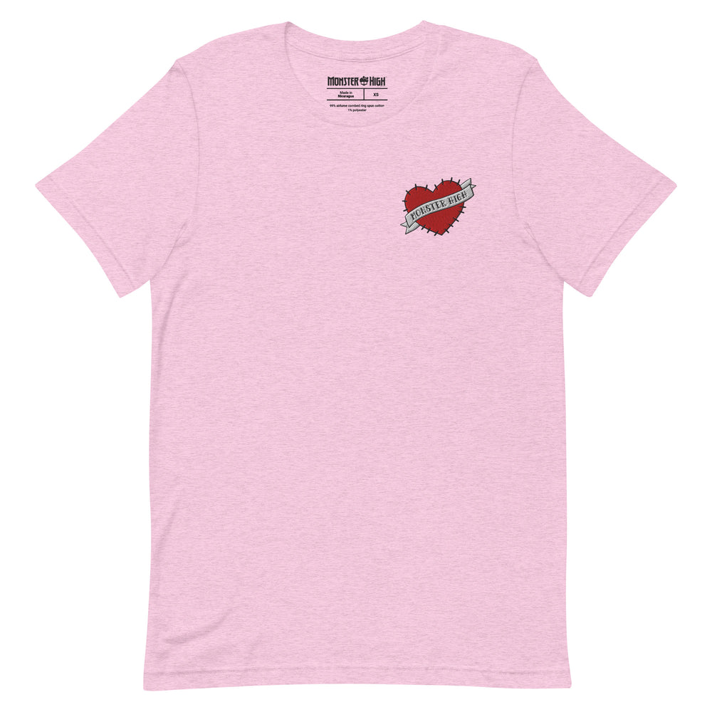 Monster High Embroidered Logo Heart T-Shirt – Mattel Creations