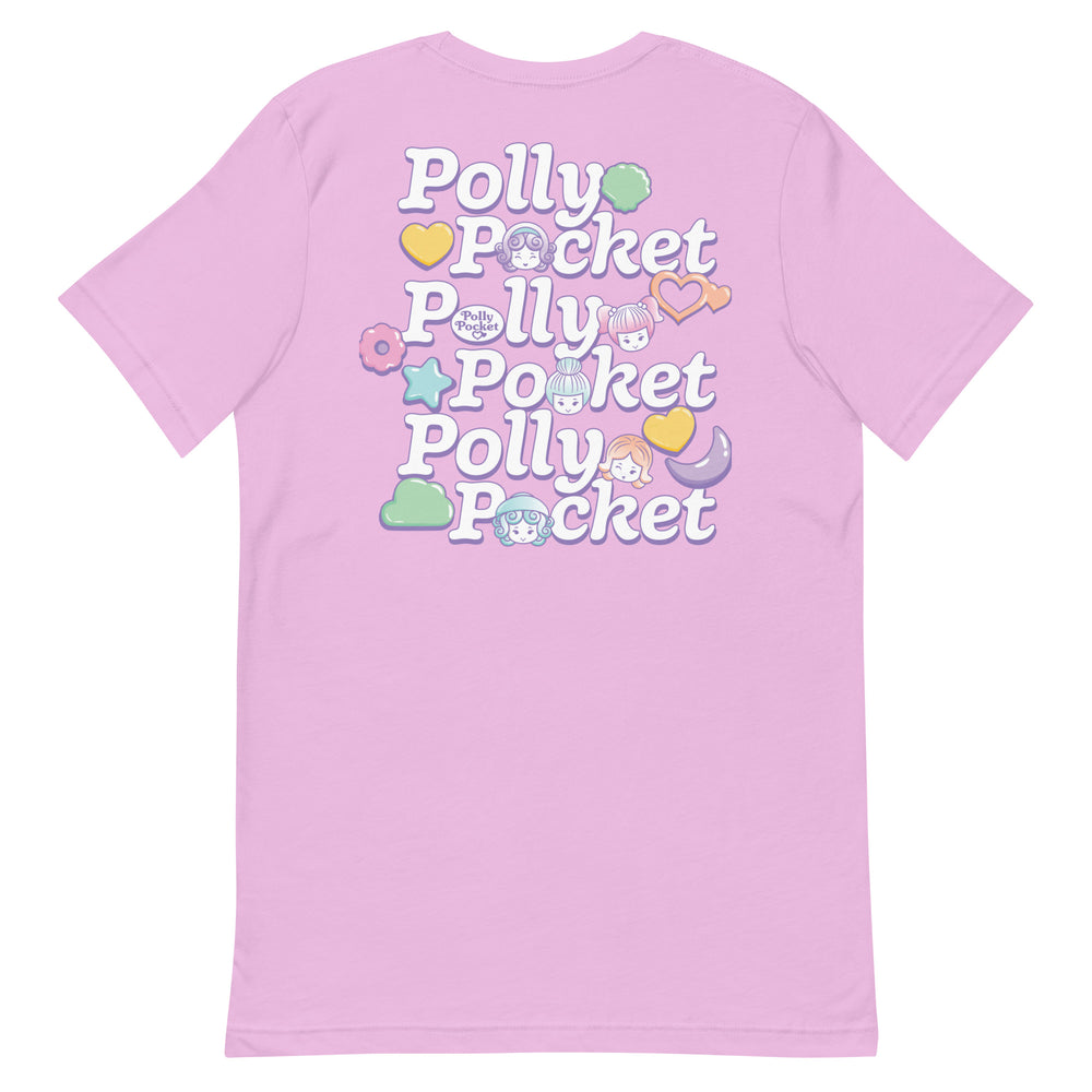 Polly Pocket Icons Embroidered Pink T-Shirt – Mattel Creations