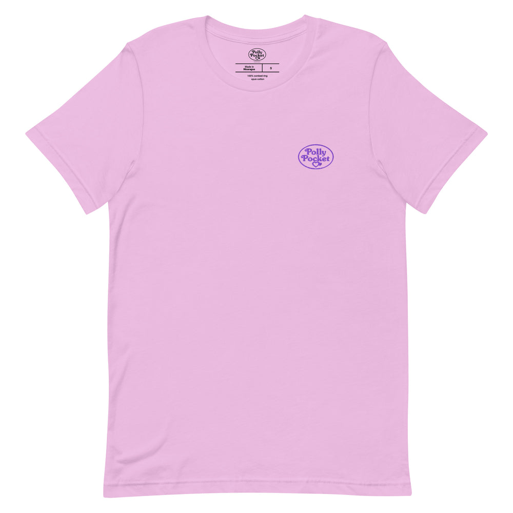 Polly Pocket Icons Embroidered Pink T-Shirt – Mattel Creations