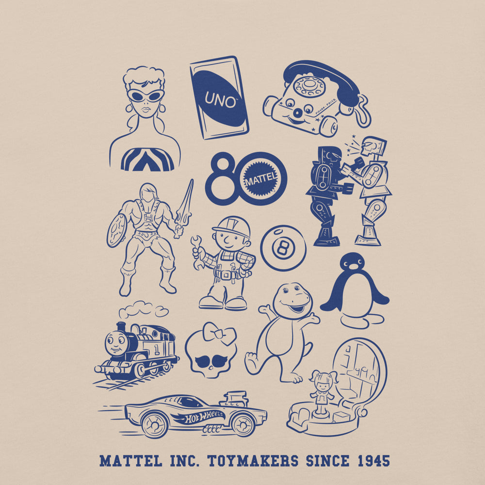 Mattel 80th Brand Icons T-Shirt – Mattel Creations