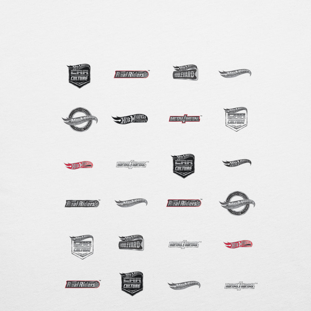 Hot Wheels Logos White T-Shirt – Mattel Creations
