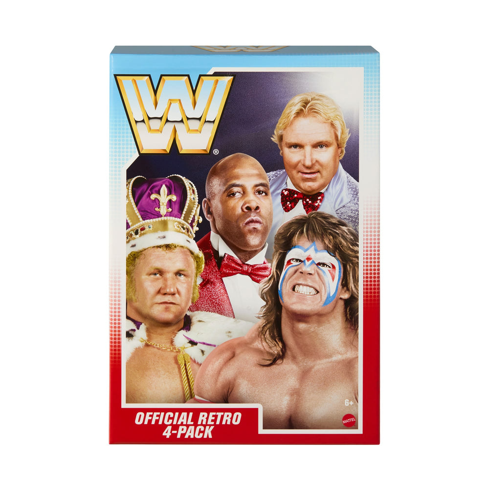 WWE Official Retro 4-Pack Action Figures | Mattel Creations
