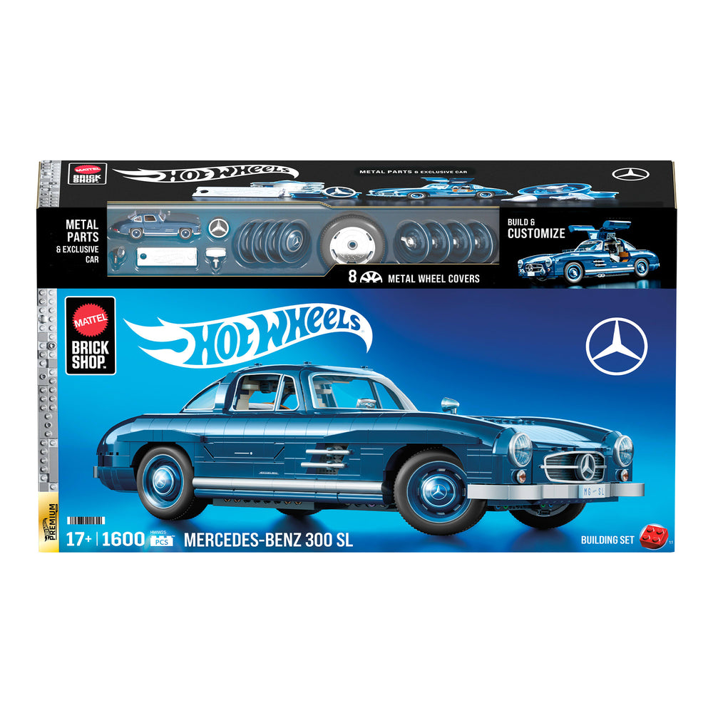 Mattel Brick Shop Hot Wheels Mercedes-Benz 300 SL Building Set | Mattel ...