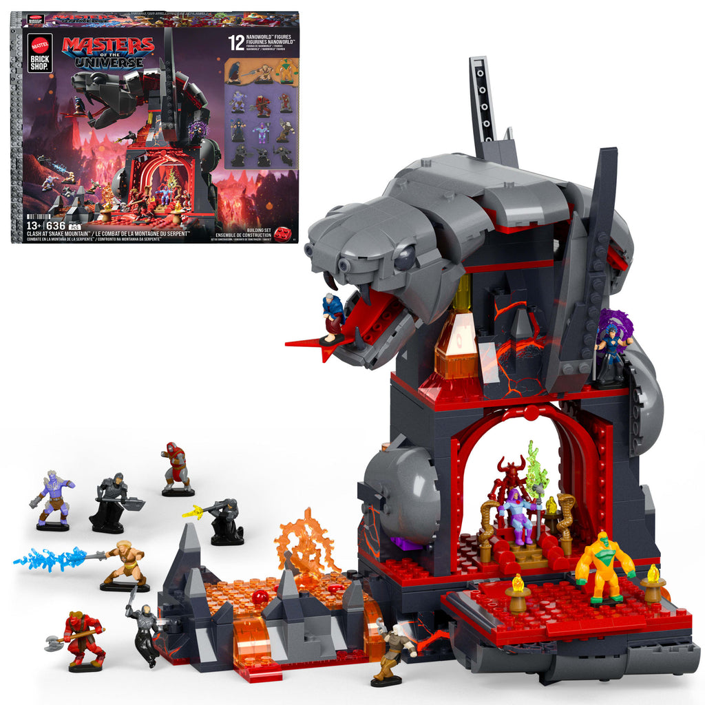 Mattel Brick Shop Masters of the Universe Clash at Snake Mountain ...