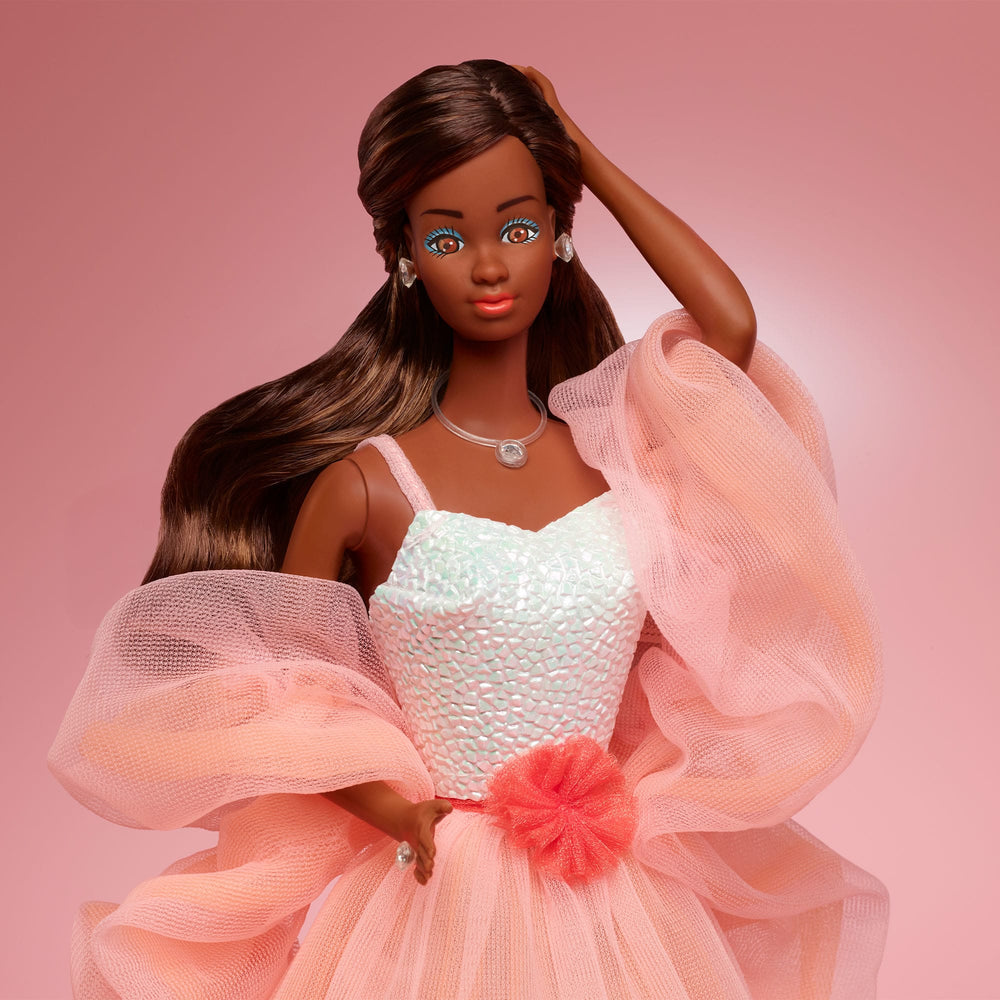 Peaches ‘n Cream Barbie Doll, Brown Hair | Mattel Creations
