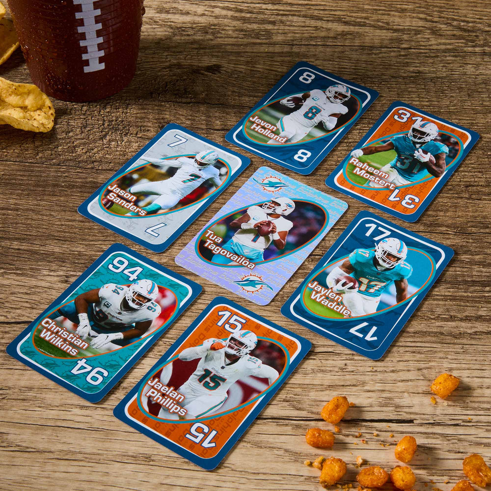 UNO Fandom NFL Miami Dolphins Game Deck | Mattel Creations