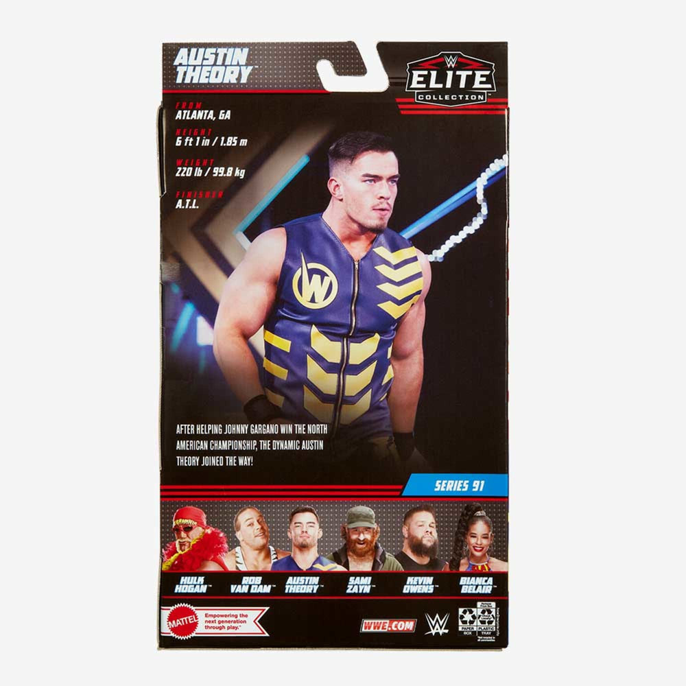 WWE Austin Theory Elite Collection Action Figure – Mattel Creations