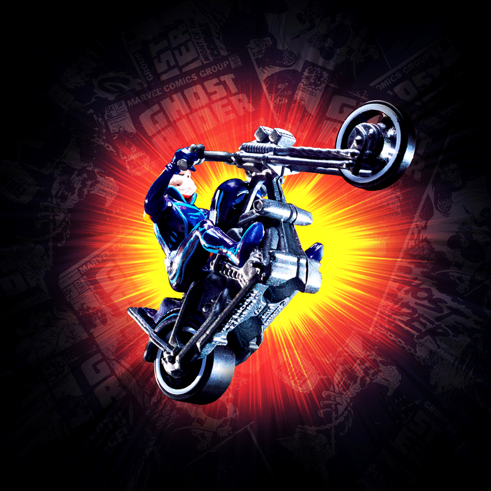 Hot Wheels MARVEL Ghost Rider Motorcycle & Figure Collectible – Mattel ...