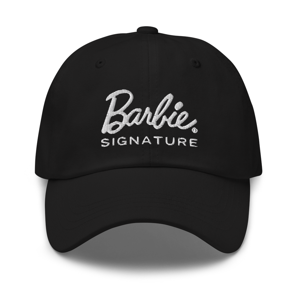 Barbie Signature Logo Black Baseball Hat – Mattel Creations