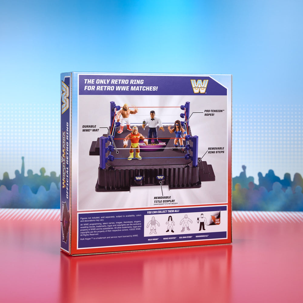 WWE Retro WrestleMania Ring for Retro Action Figures – Mattel Creations