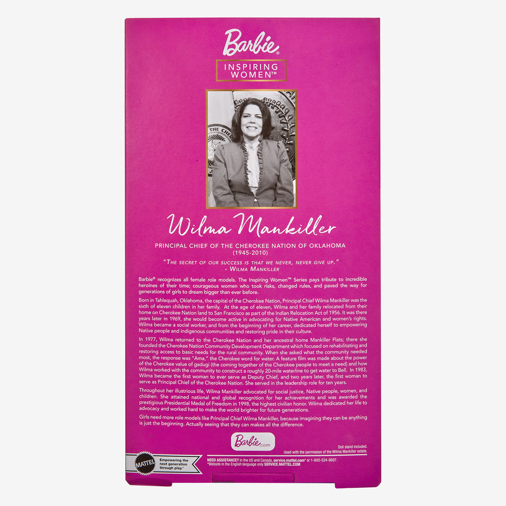 Barbie Inspiring Women Principal Chief Wilma Mankiller Doll – Mattel ...