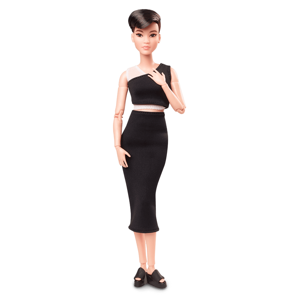 Barbie Looks Doll (Petite, Brunette Pixie Cut) – Mattel Creations