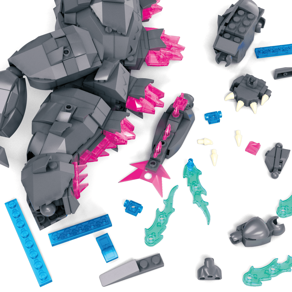 MEGA Godzilla x Kong: The New Empire Godzilla Building Set | Mattel ...