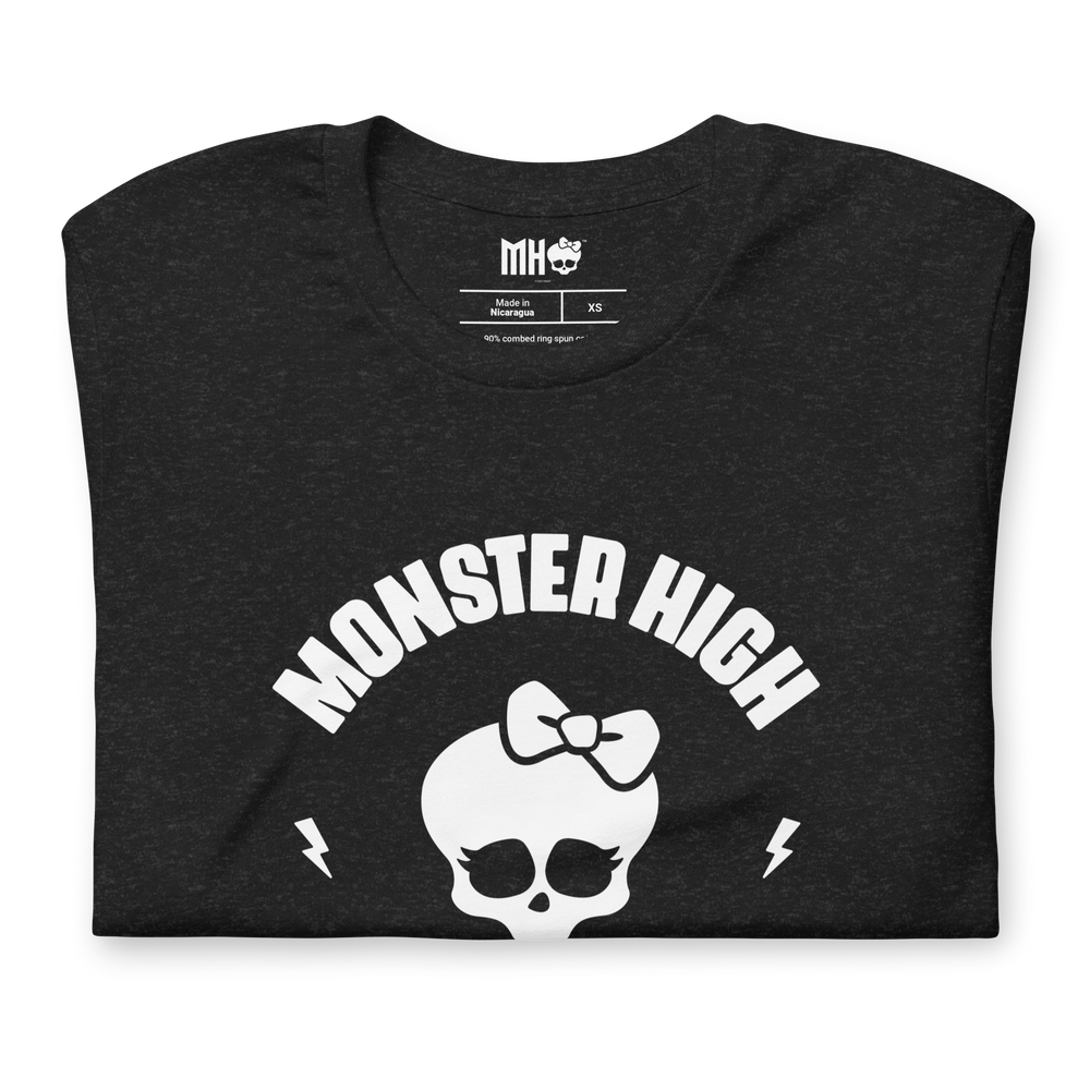 Monster High Fang Club Short Sleeve T-Shirt in Black Heather – Mattel ...