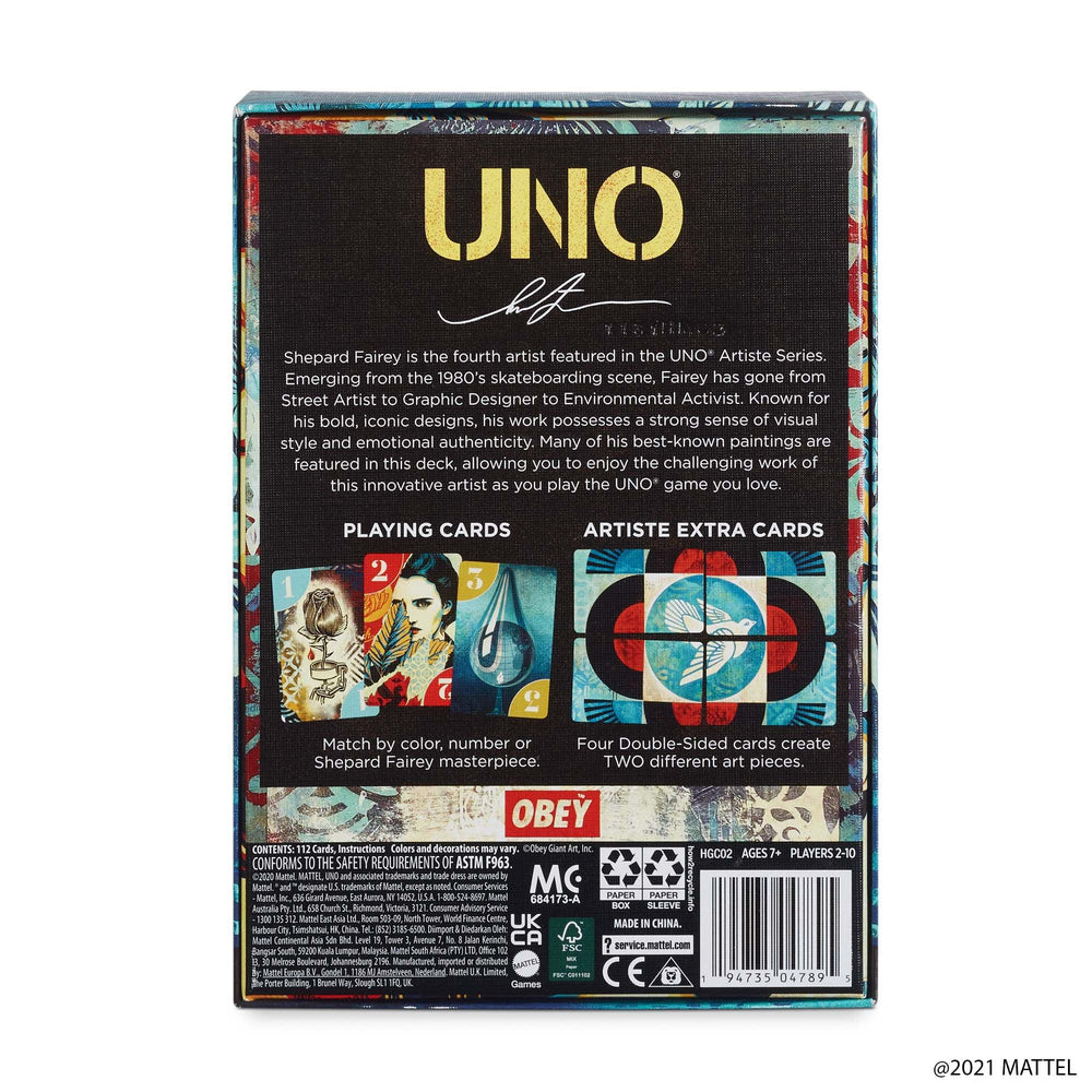 UNO Artiste Shepard Fairey – Mattel Creations