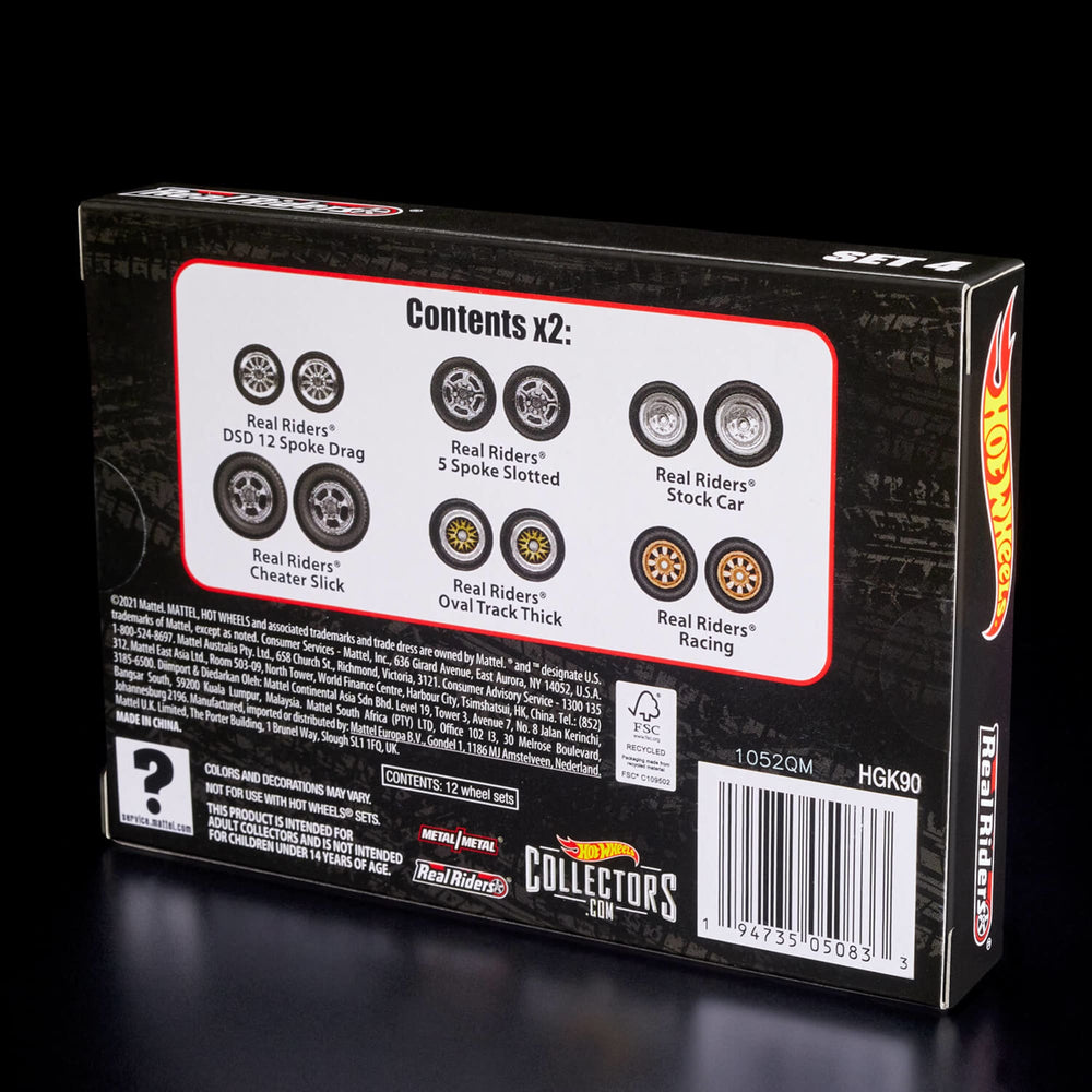 RLC Exclusive Real Riders Wheels Pack – Set 4 – Mattel Creations